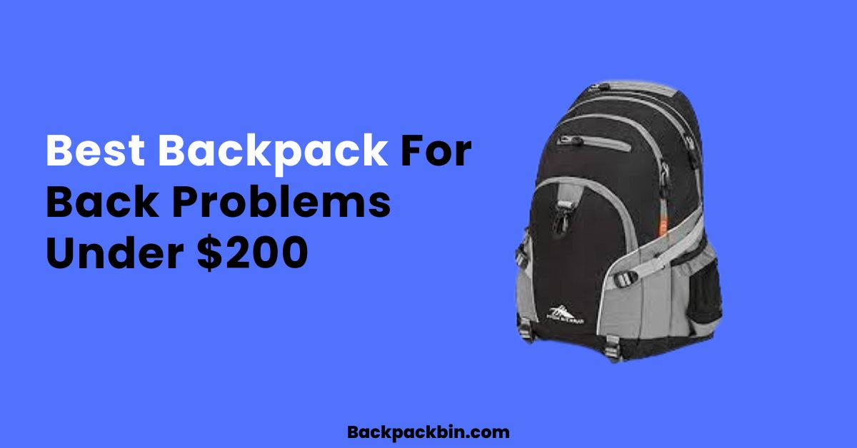 Best Backpack For Back Problems Under $200 [2025]